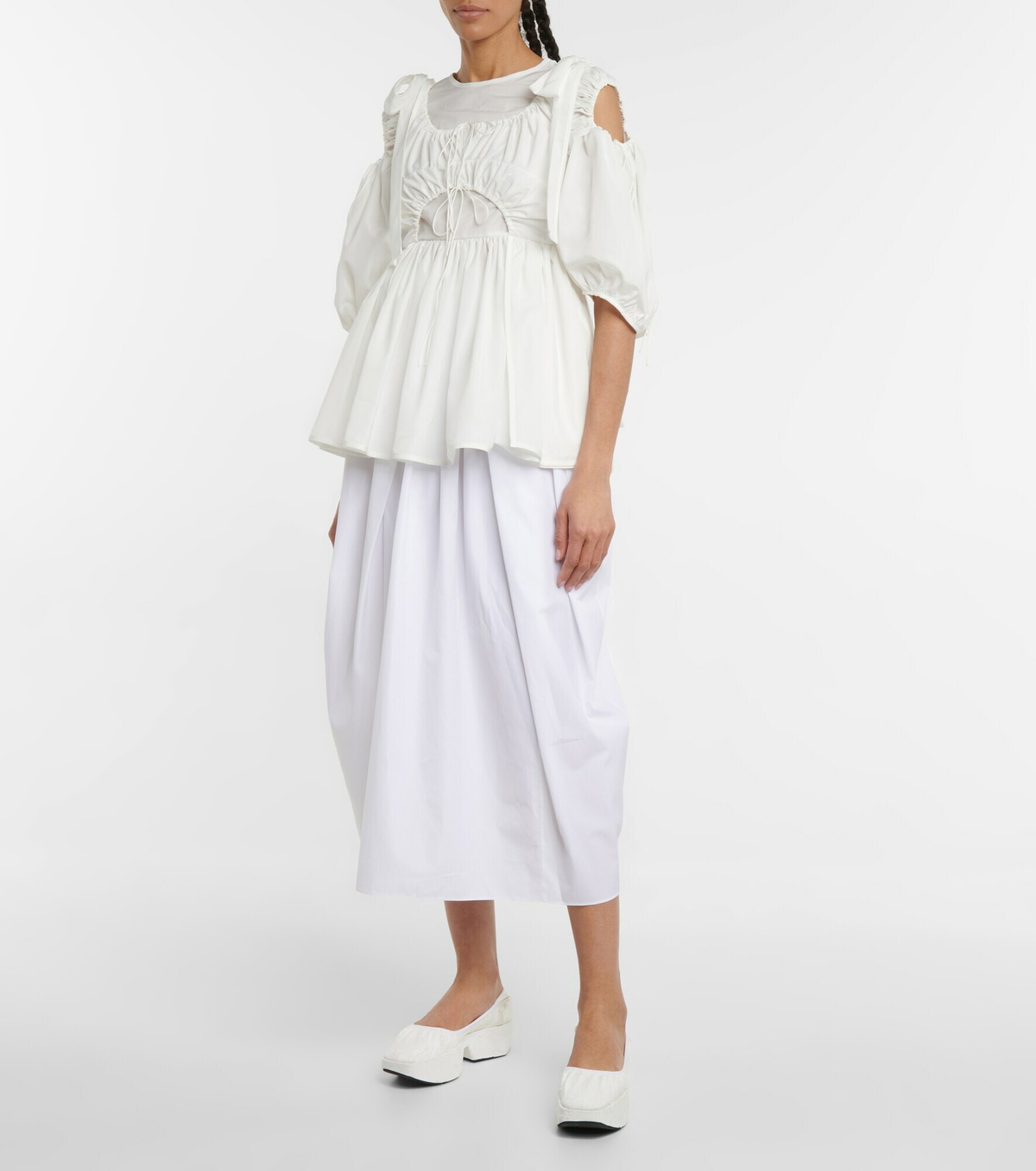 Cecilie Bahnsen - Alexandra platform ballet flats Cecilie Bahnsen