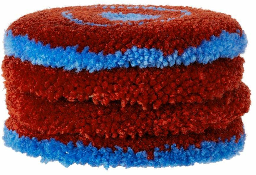 MAKI RUGS Red & Blue Doodle Coaster Set MAKI RUGS