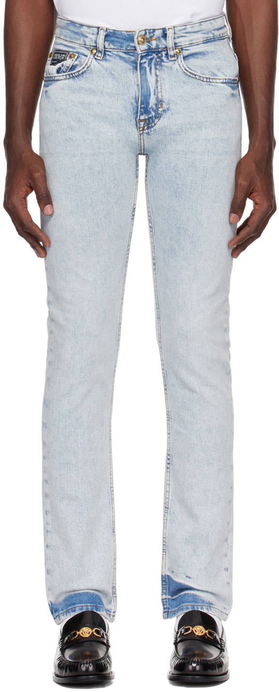 Versace Jeans Couture Blue Slim-Fit Jeans Versace