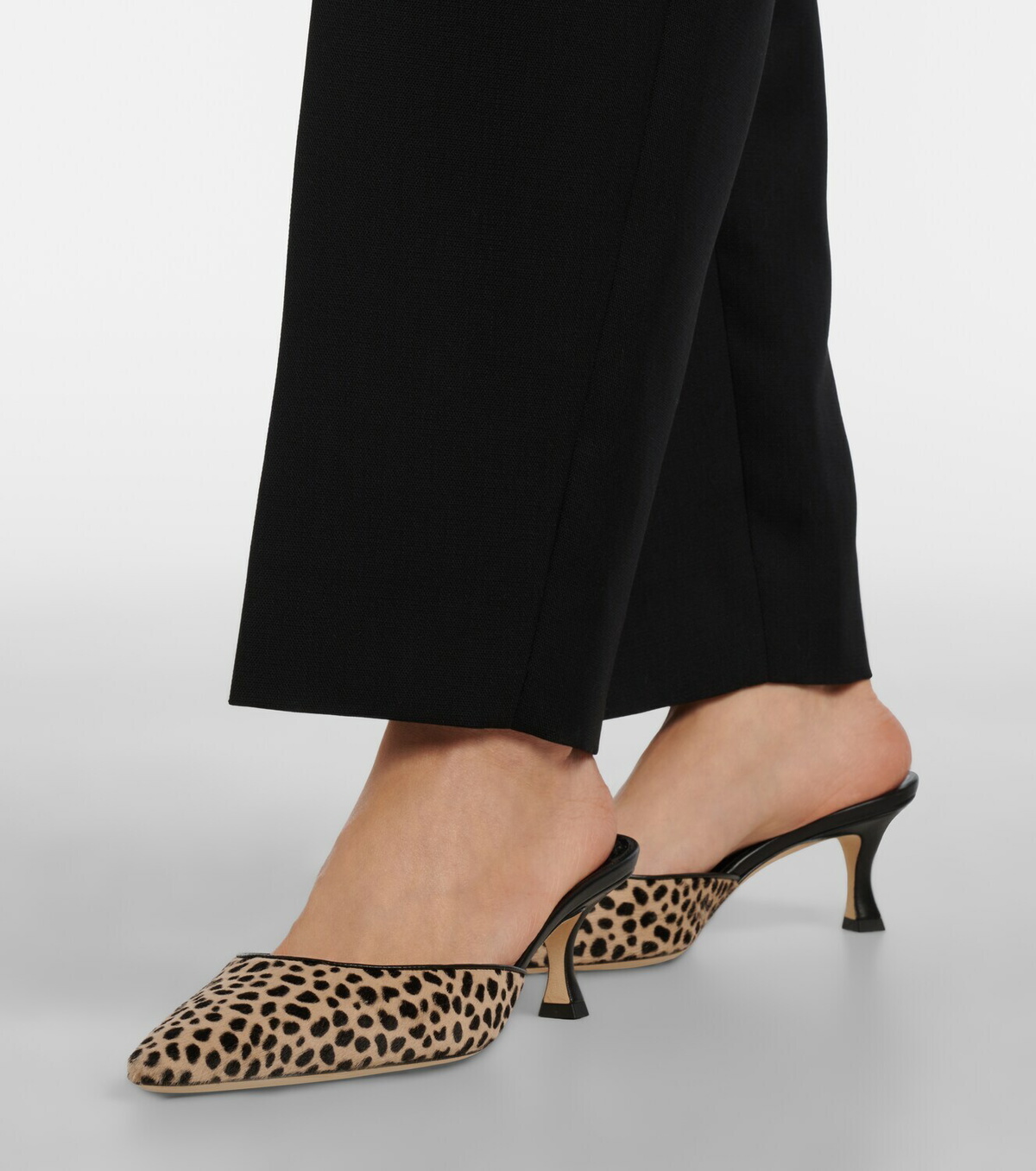 Manolo Blahnik Carolyne 50 leopard-print calf hair mules Manolo Blahnik