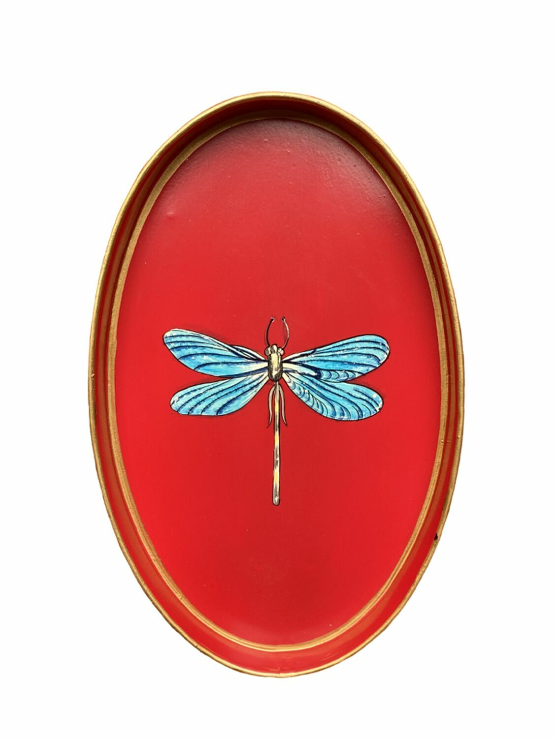 LES OTTOMANS Flora Hand-painted Iron Tray Les Ottomans