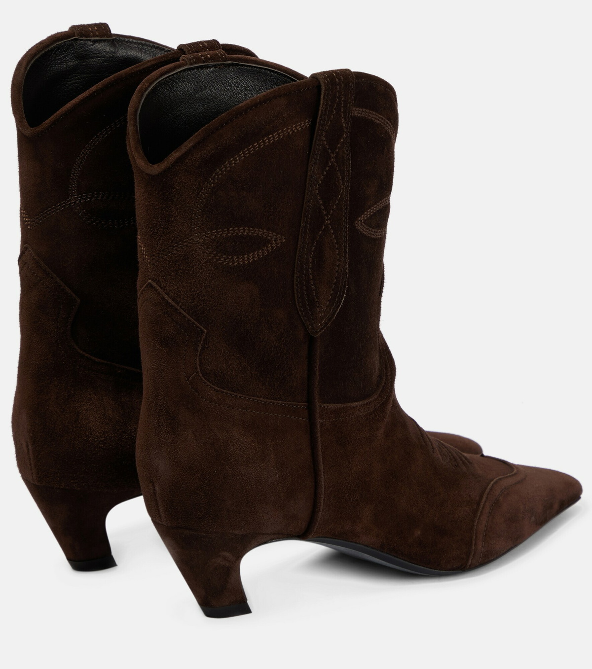 Khaite - Dallas suede cowboy boots Khaite