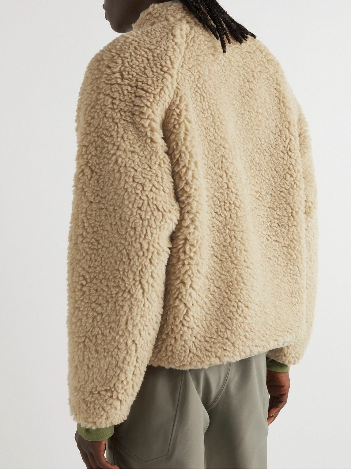 ROA - Ripstop-Trimmed Fleece Jacket - Neutrals ROA