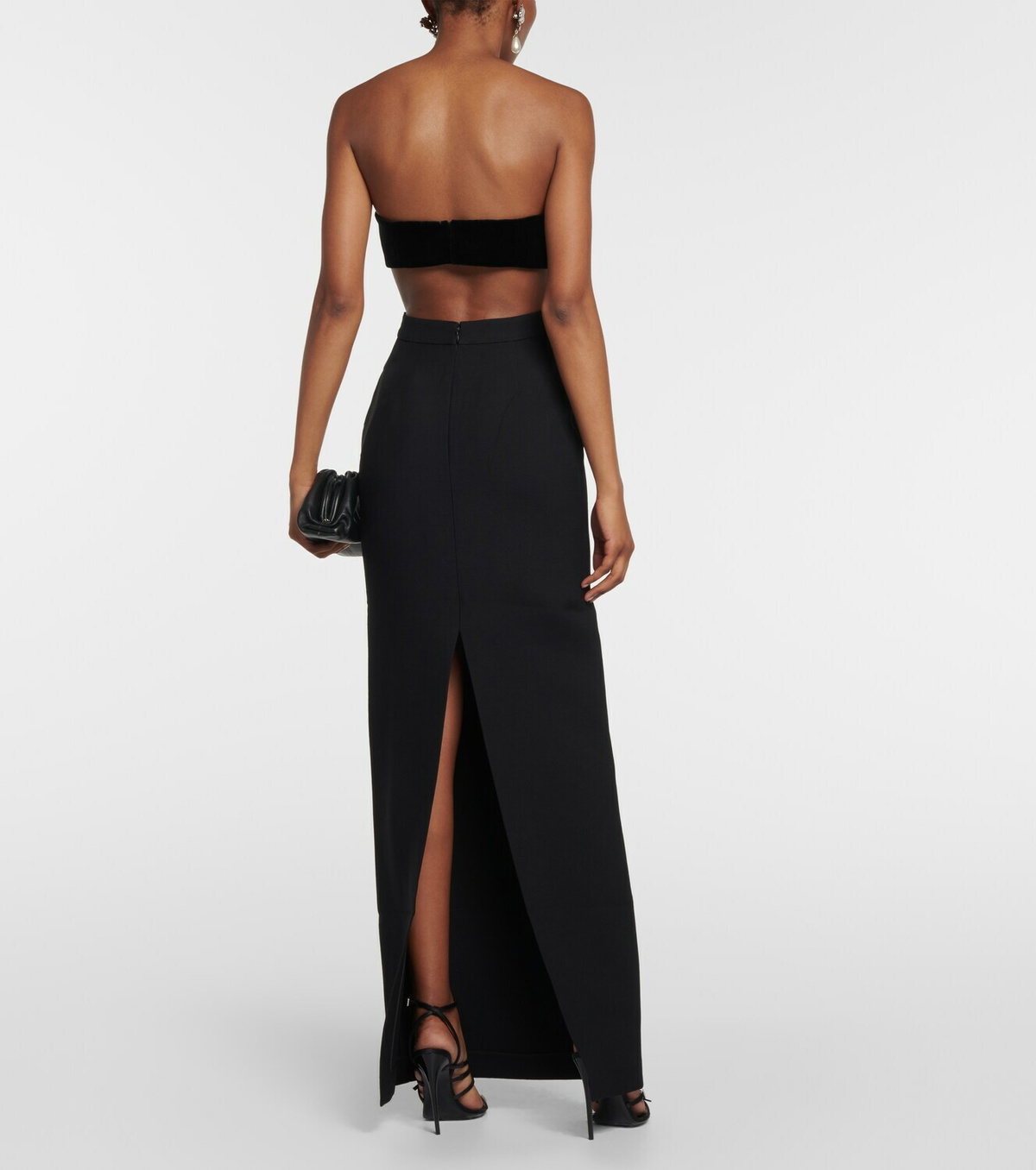 Roland Mouret Asymmetrical wool and silk maxi skirt Roland Mouret