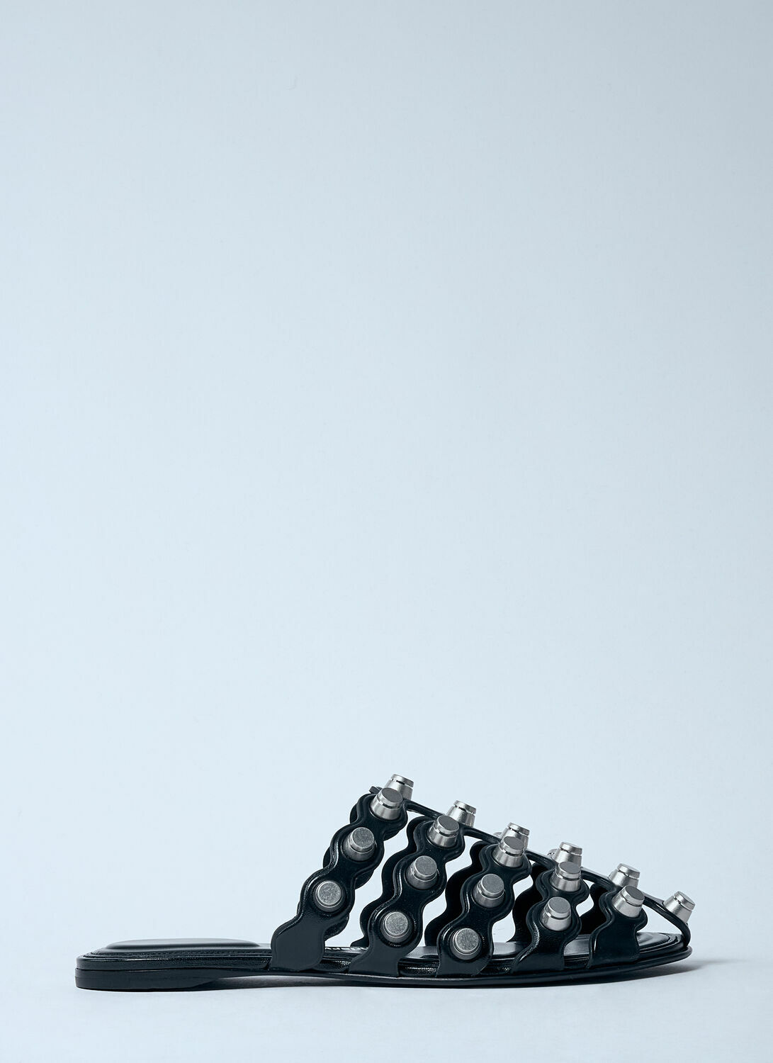 Alexander Wang Rexa Cage Leather Slides Alexander Wang