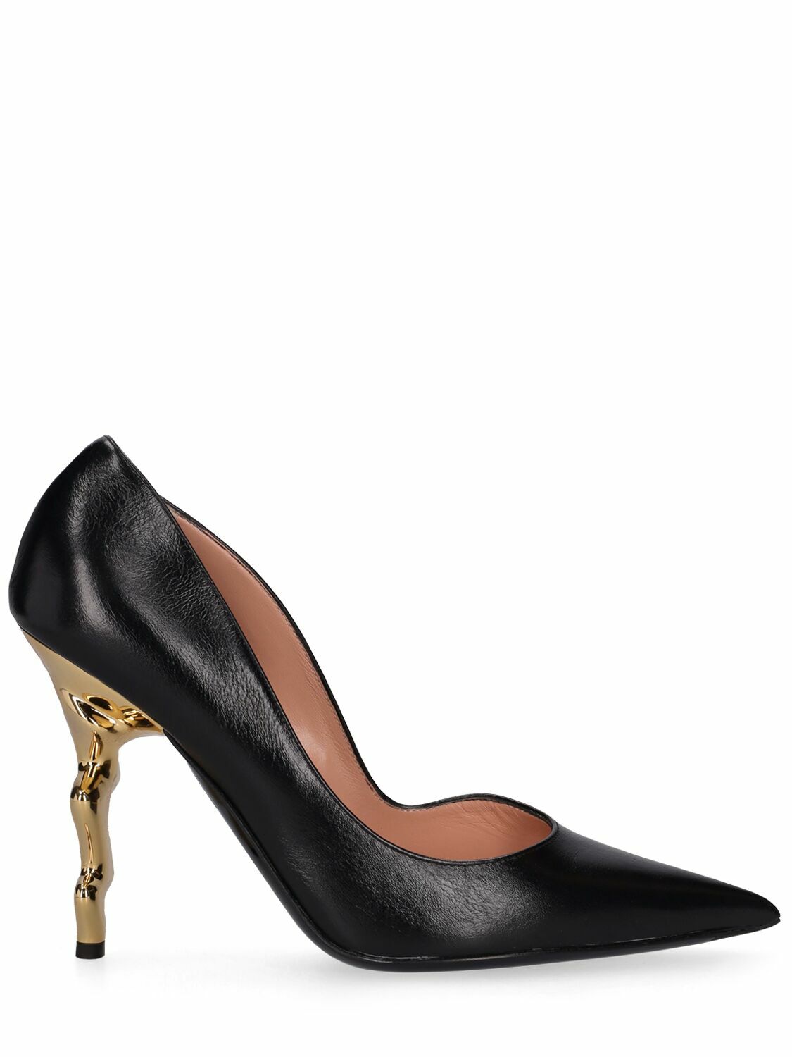 MOSCHINO - 105mm Leather Heels Moschino