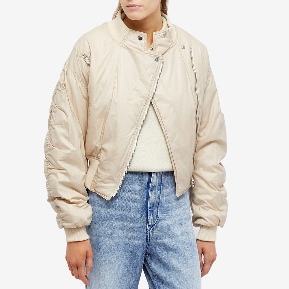 Isabel Marant Women's Kinsley Nylon Bomber Jacket in Ecru Isabel Marant