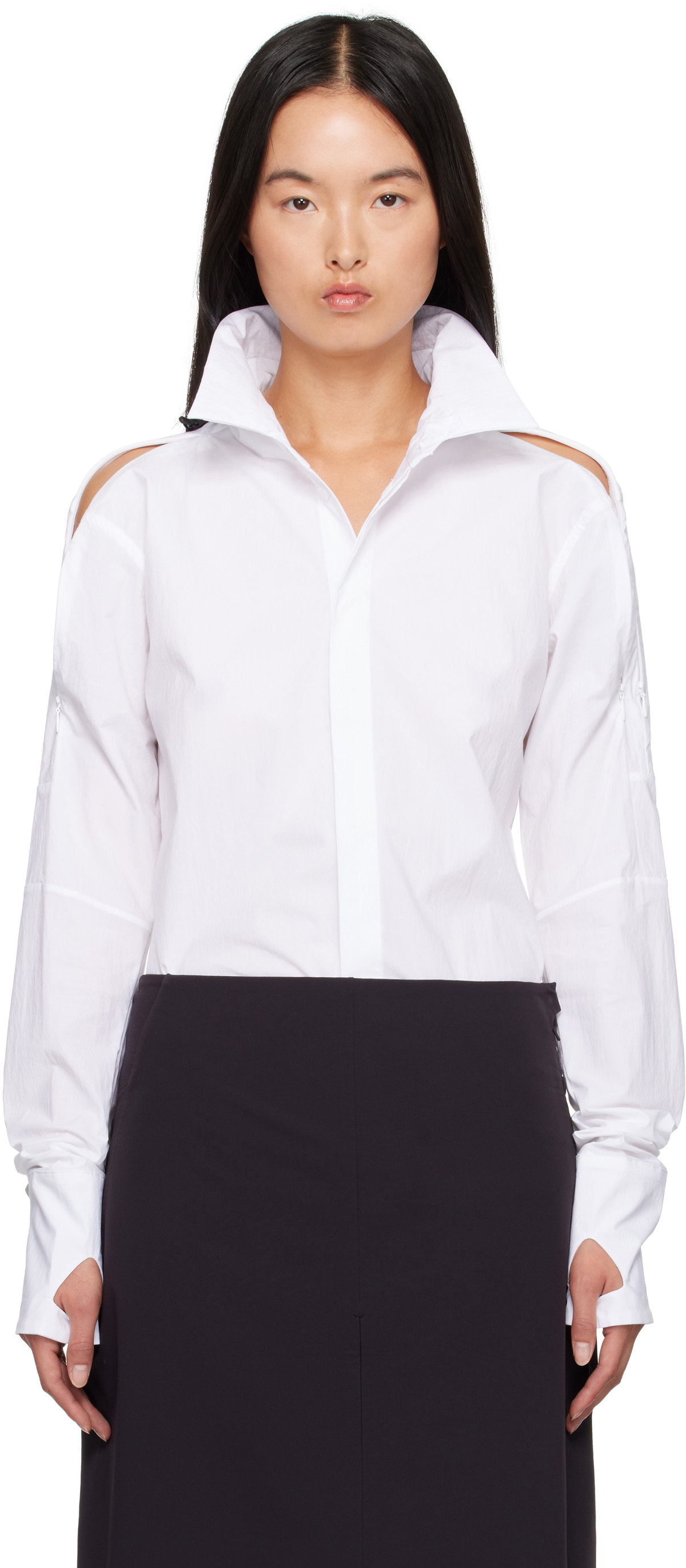 JOHANNA PARV White Hood Shirt JOHANNA PARV