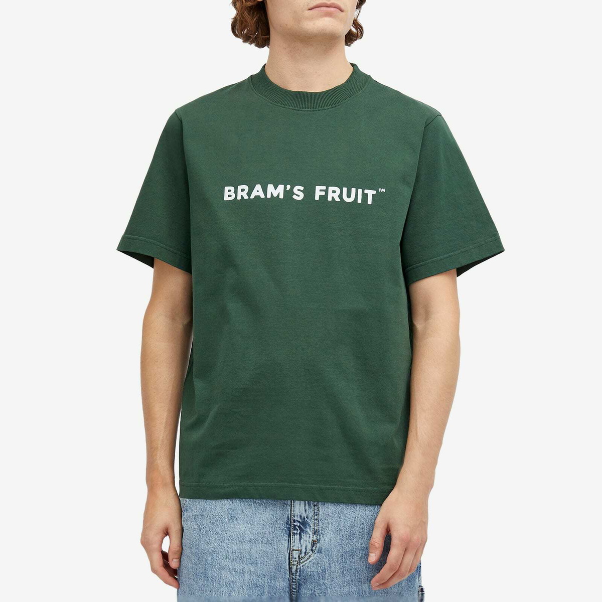 Bram's Fruit Men's Logo T-Shirt in Green Bram's Fruit