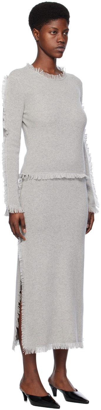 LISA YANG Gray Jordyn Maxi Dress Lisa Yang