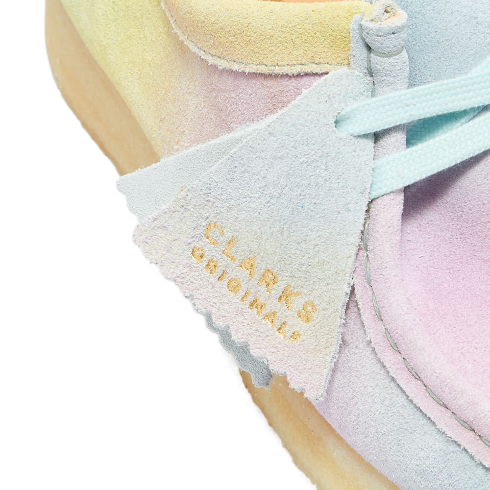 Clarks Originals Women's Wallabee in White/Blue Clarks Originals