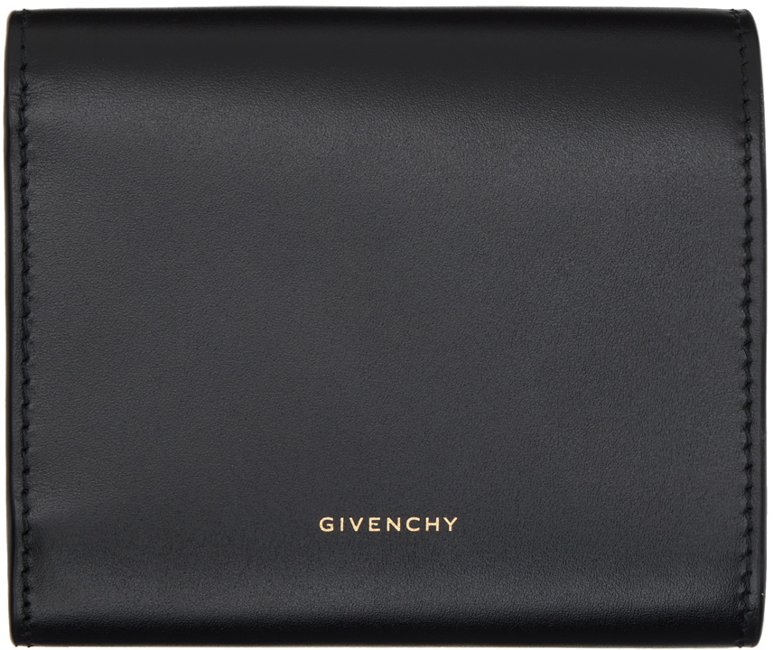 Givenchy Black 4G Trifold Wallet Givenchy