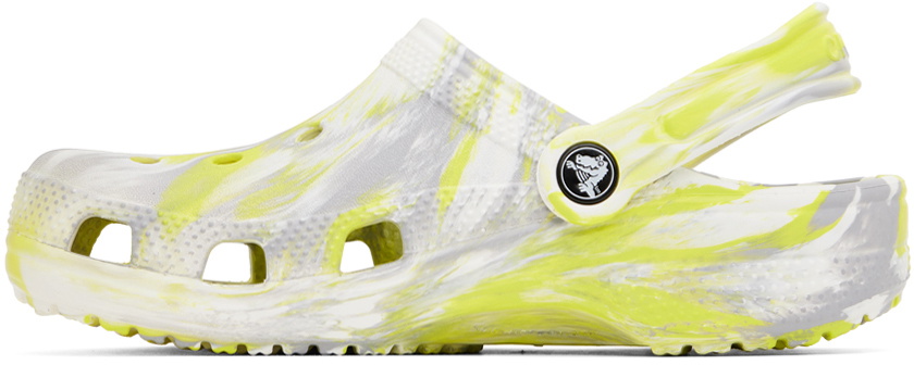 Crocs Yellow Classic Marbled Clog Crocs