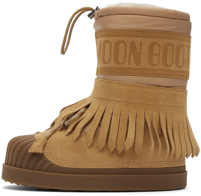 Moncler Genius 8 Moncler Palm Angels Brown Suede Moon Boots Moncler Genius