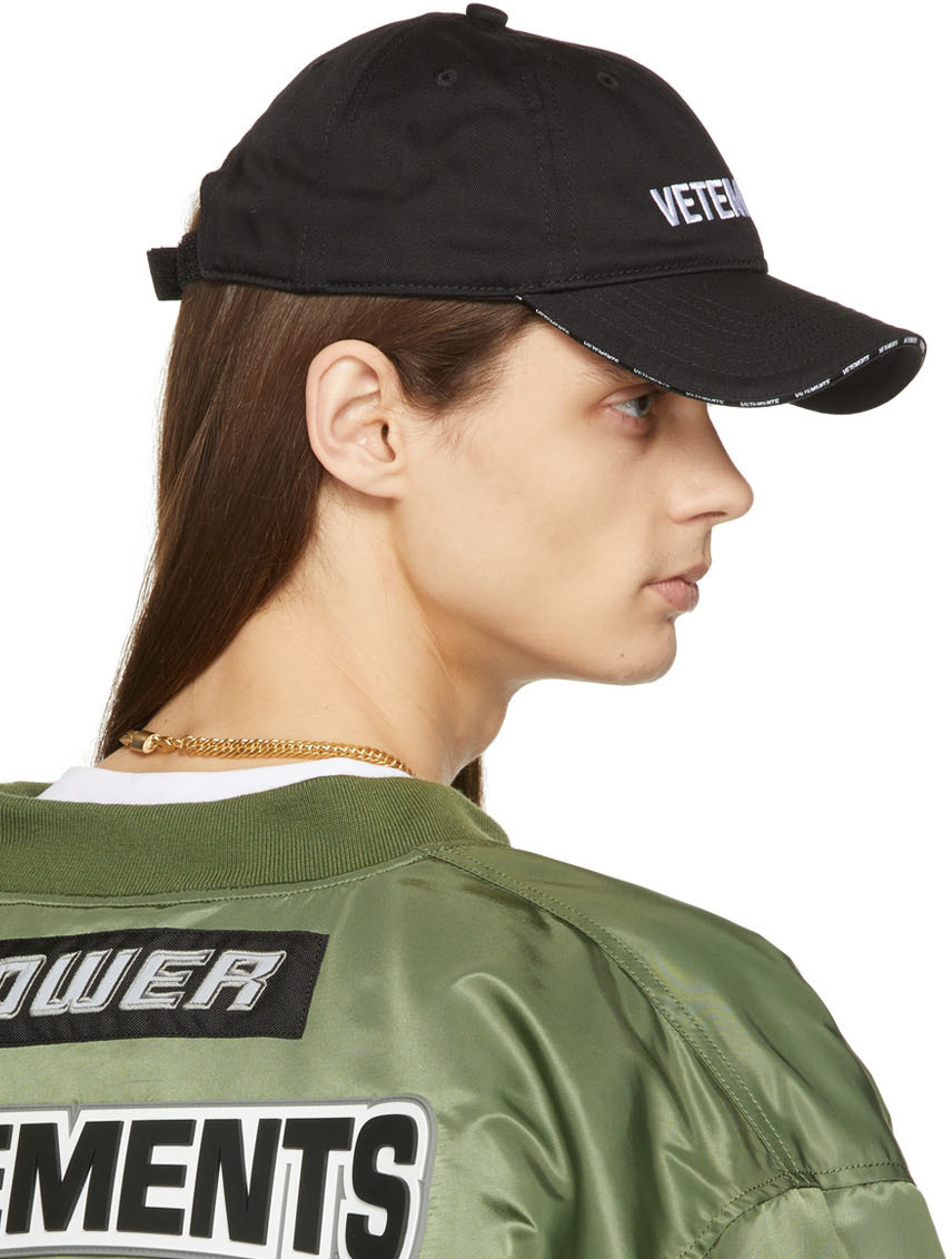 VETEMENTS Black Classic Logo Cap Vetements