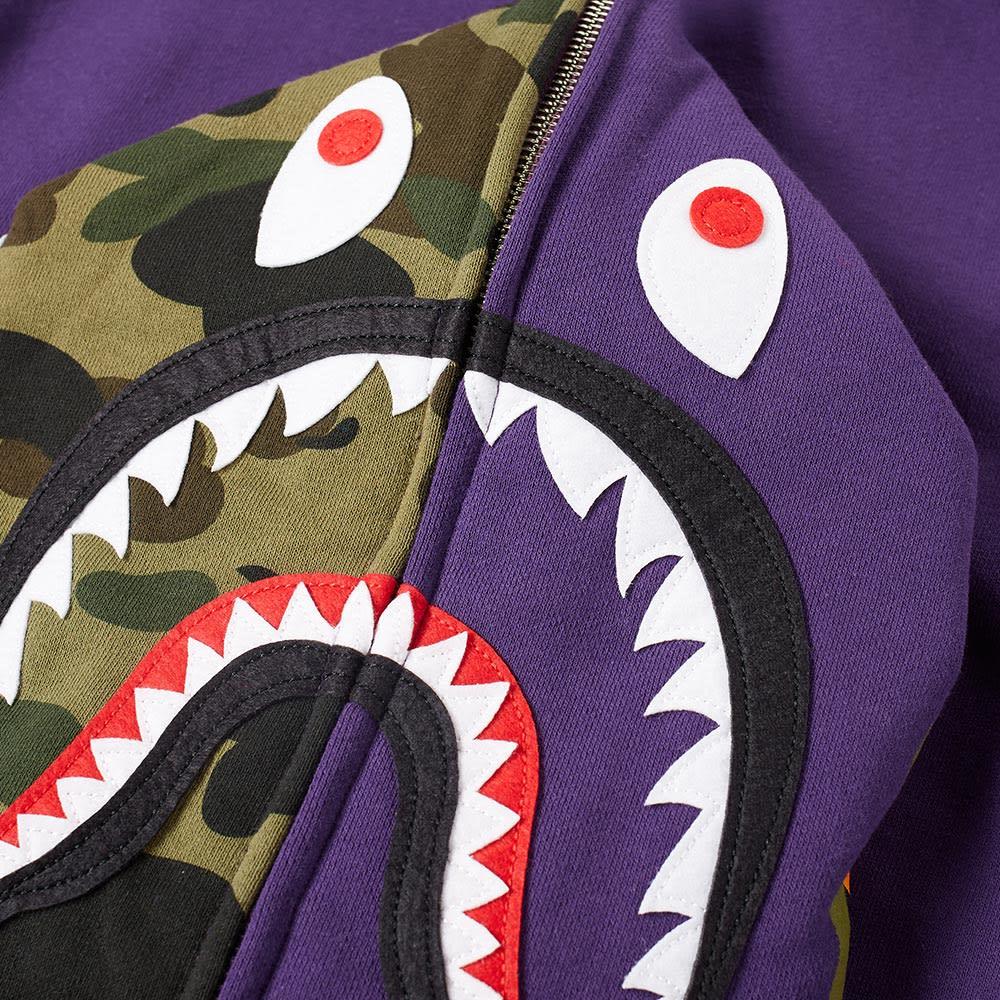 A Bathing Ape Shark Full Zip Hoody A Bathing Ape Kids