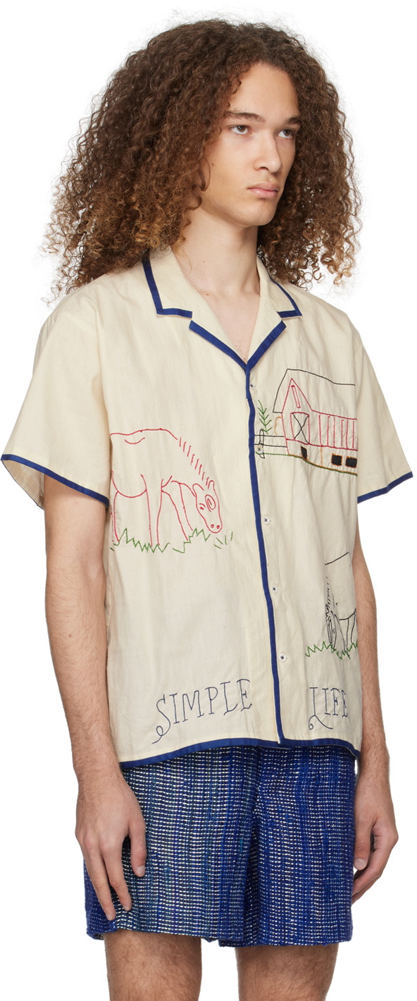 HARAGO Off-White 'Simple Life' Shirt HARAGO