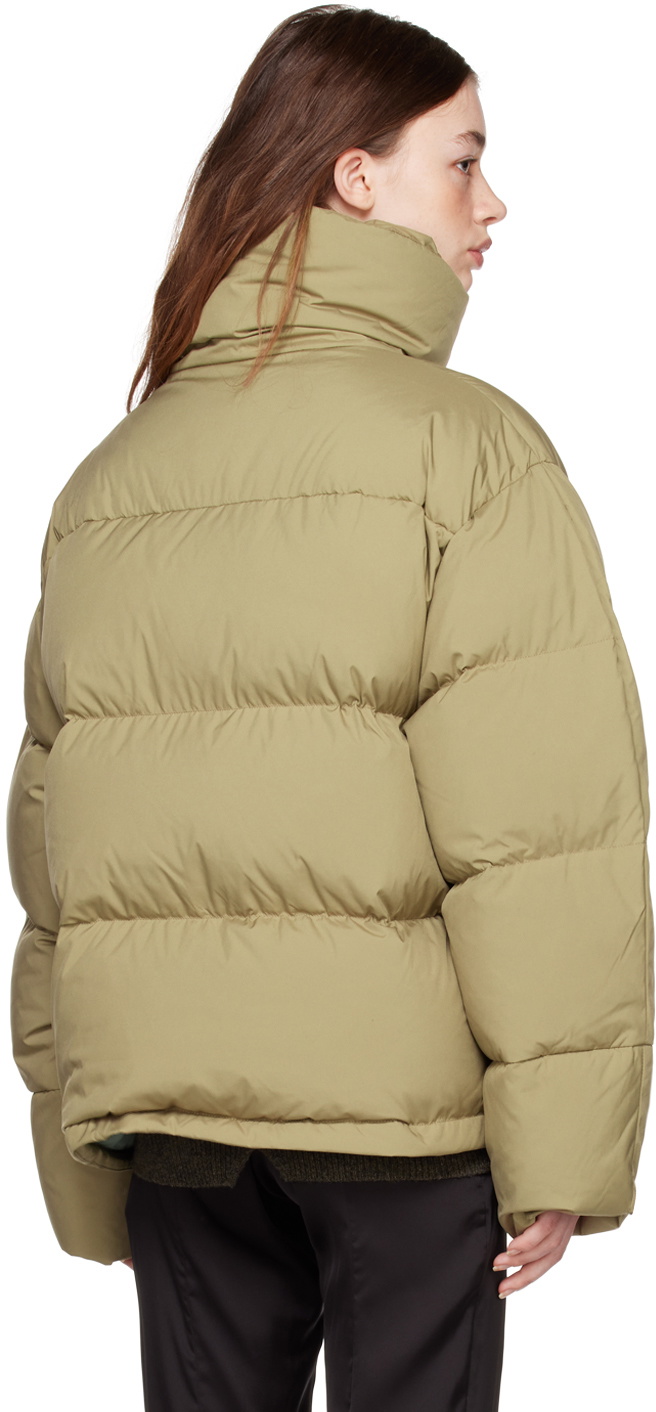 Acne Studios Khaki Puffer Down Jacket Acne Studios