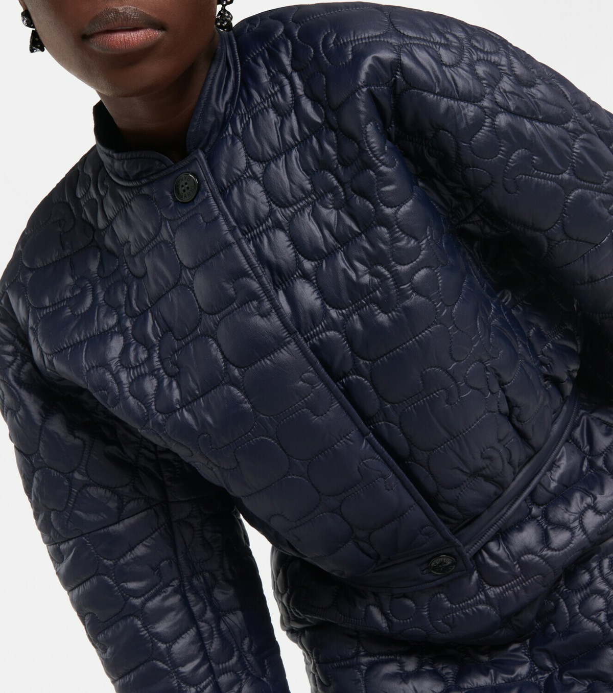 Ganni Quilted cropped jacket GANNI