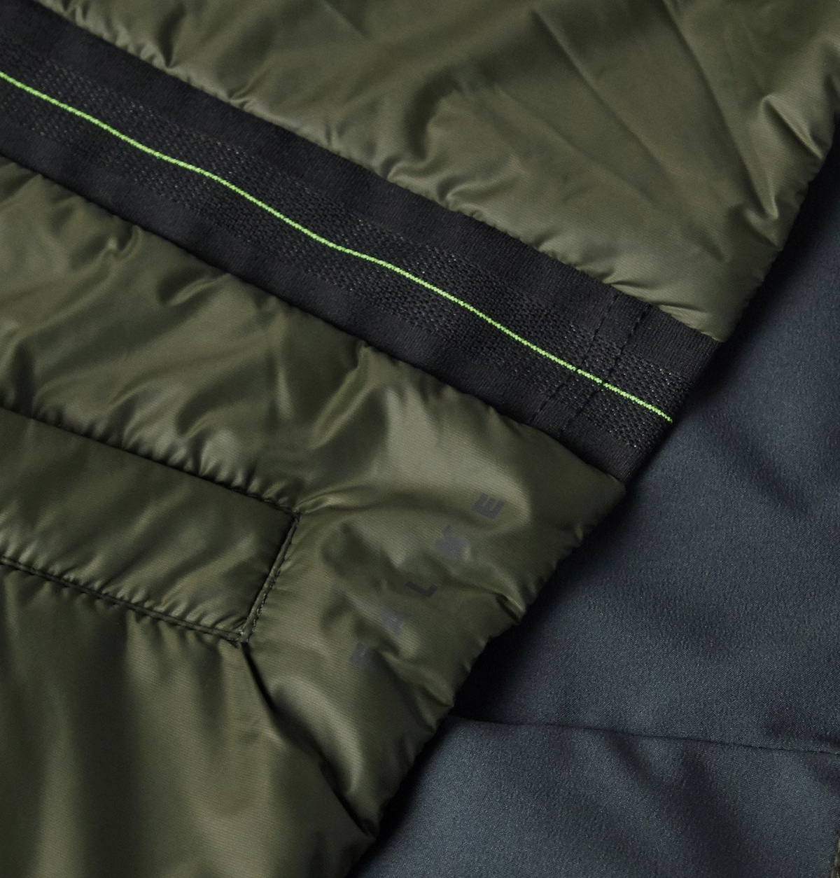 FALKE Ergonomic Sport System - Mesh-Trimmed Quilted Shell Gilet - Green ...