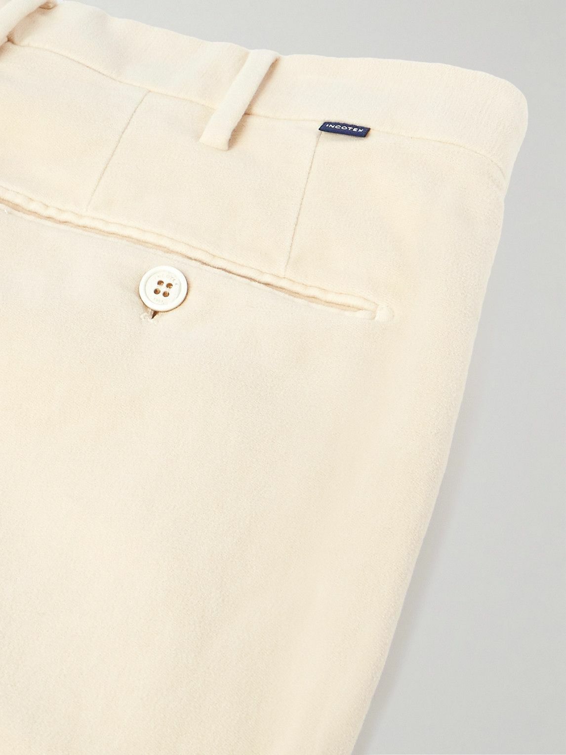 Incotex - Venezia 1951 Straight-Leg Cotton-Blend Moleskin Trousers ...