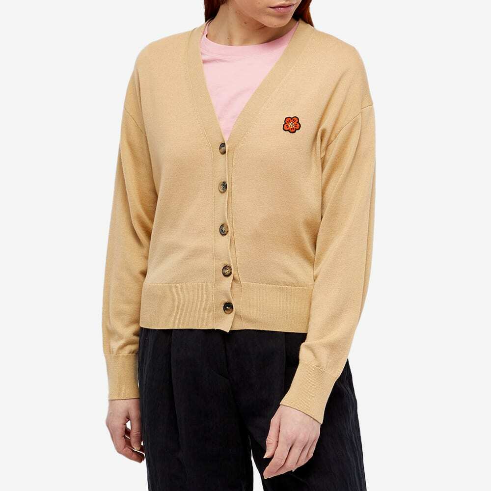 Kenzo Women's Crest Logo Cardigan in Beige Kenzo