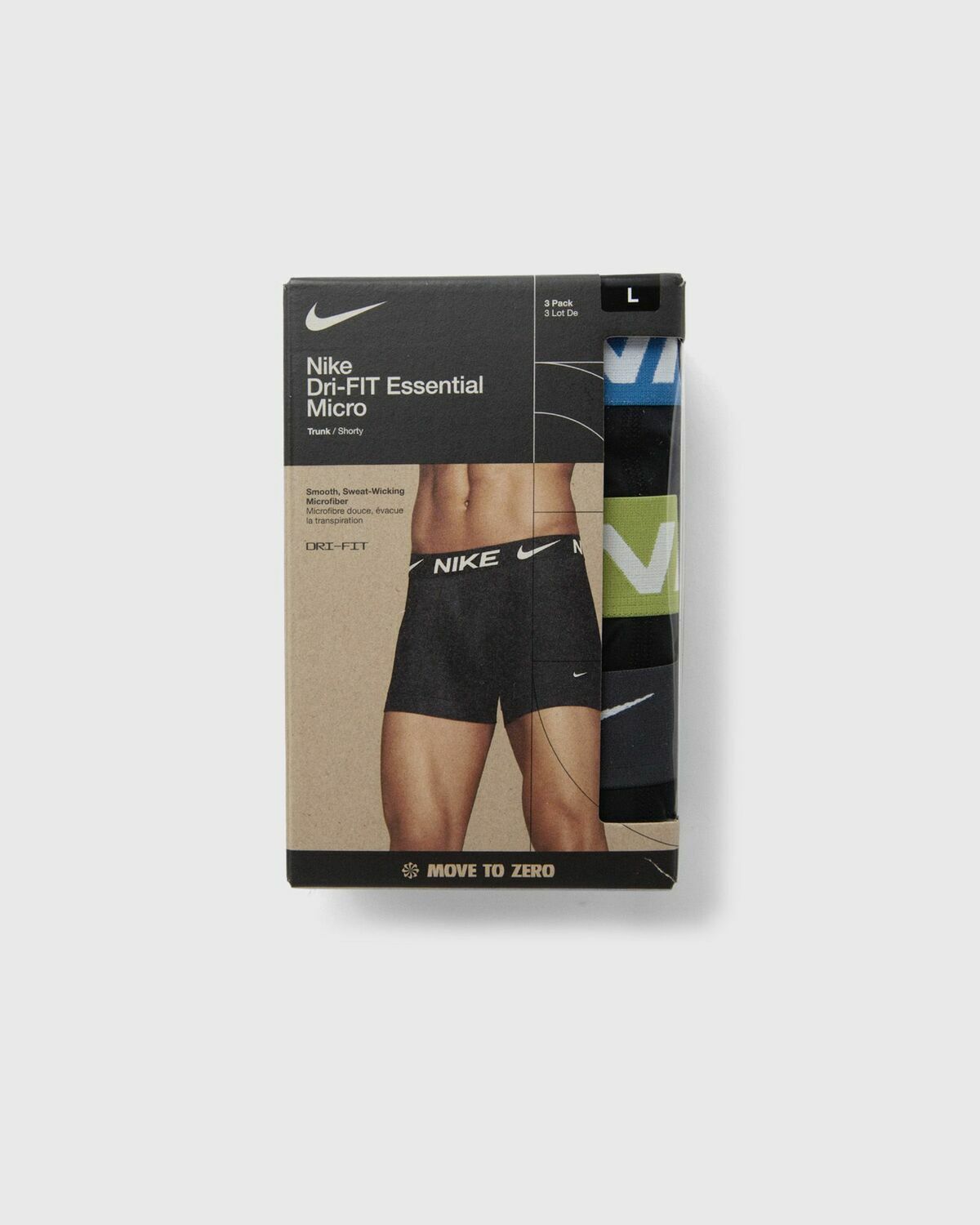 Nike Essential Micro Trunk 3 Pk Black Boxers & Briefs Nike