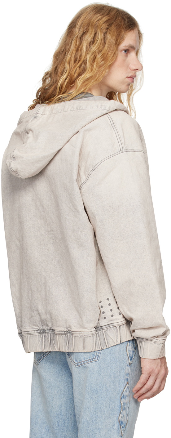 Ksubi Gray Pluto Denim Jacket Ksubi