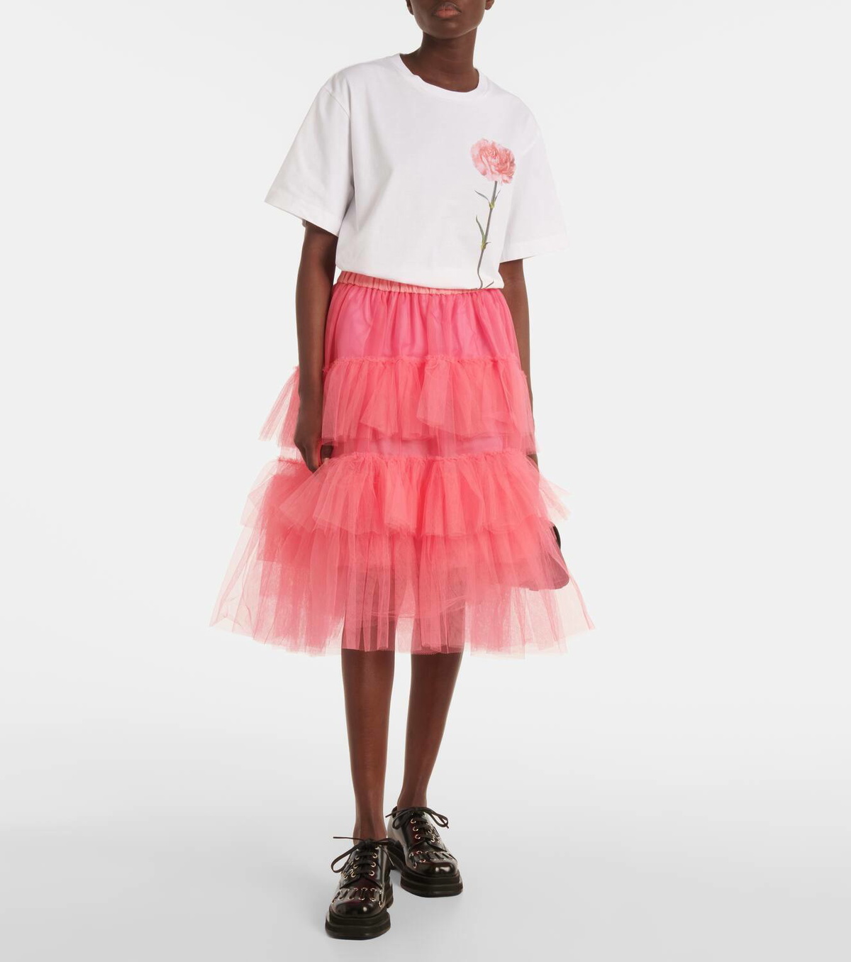 Simone Rocha Carnation cotton jersey T-shirt Simone Rocha