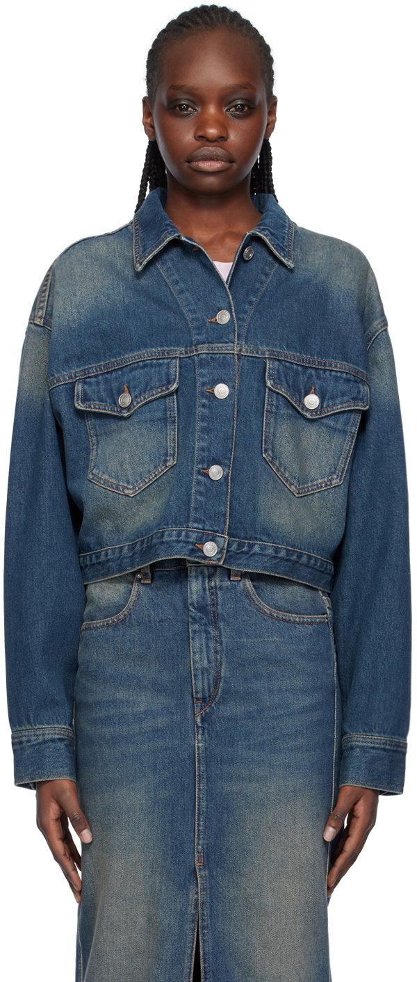Isabel Marant Navy Tadia Denim Jacket Isabel Marant