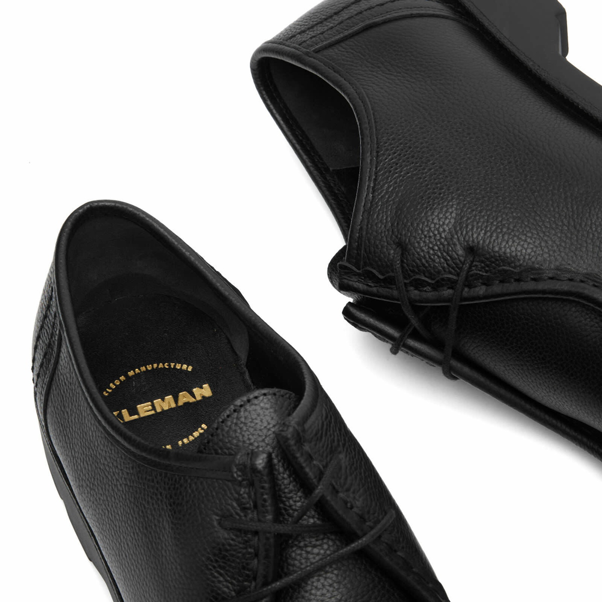 KLEMAN Men's Padror Grain Shoe in Black KLEMAN