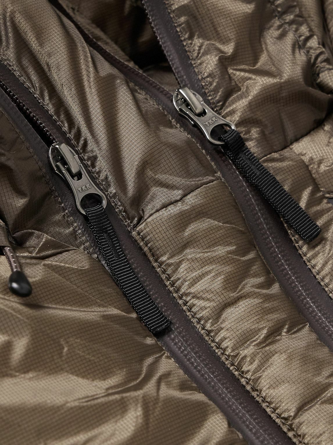 NANGA - Aurora Light Padded Shell Hooded Down Jacket - Brown Nanga