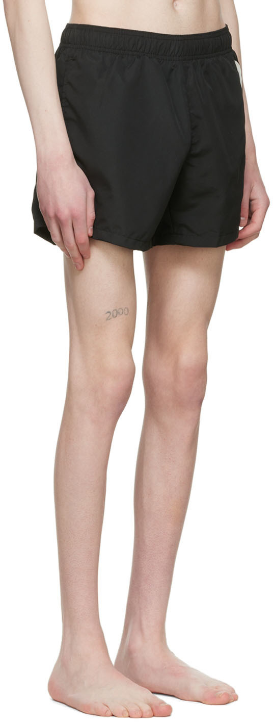 Hugo Black Polyester Swim Shorts Hugo Boss