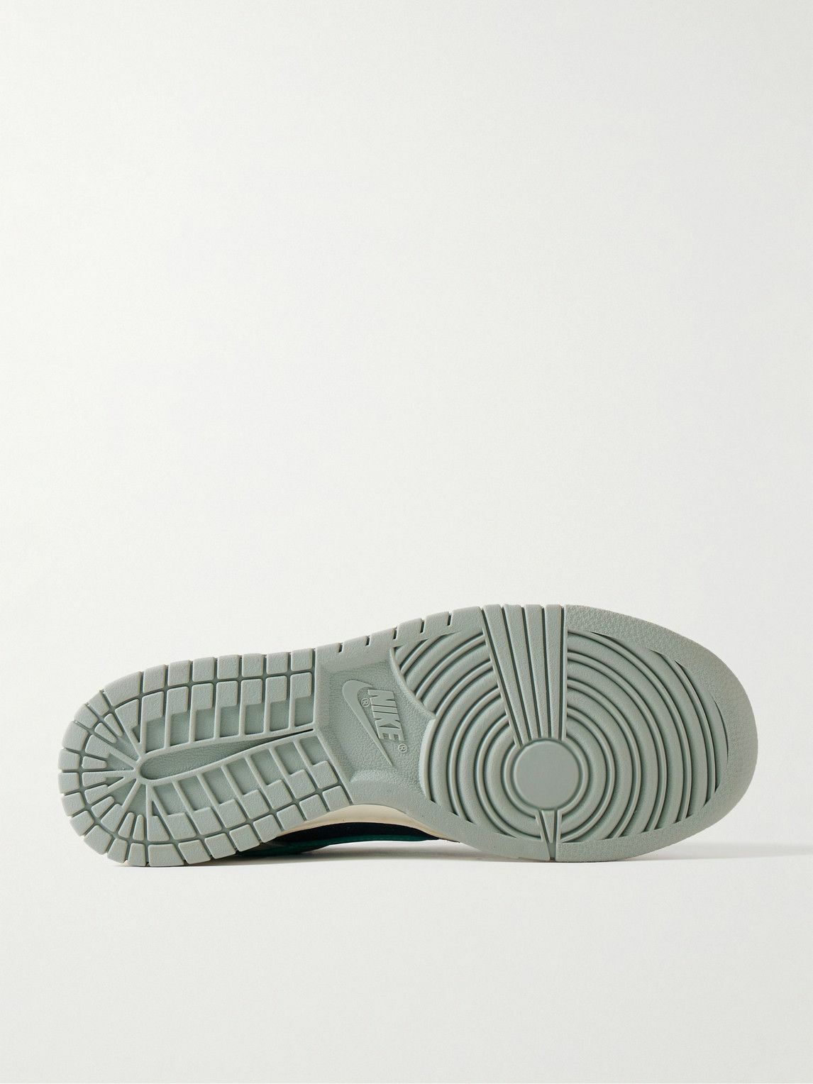 Nike - Dunk Low Retro Leather and Twill Sneakers - Gray Nike