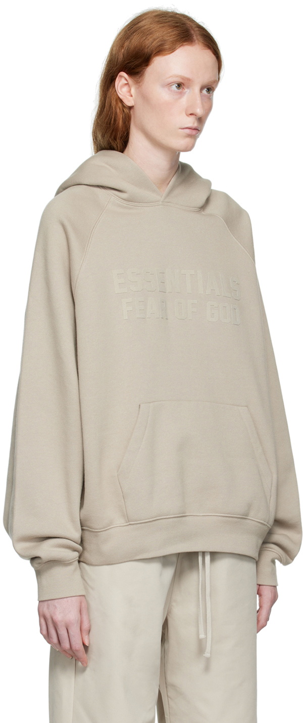 Fear of God ESSENTIALS Gray Raglan Hoodie Fear Of God Essentials