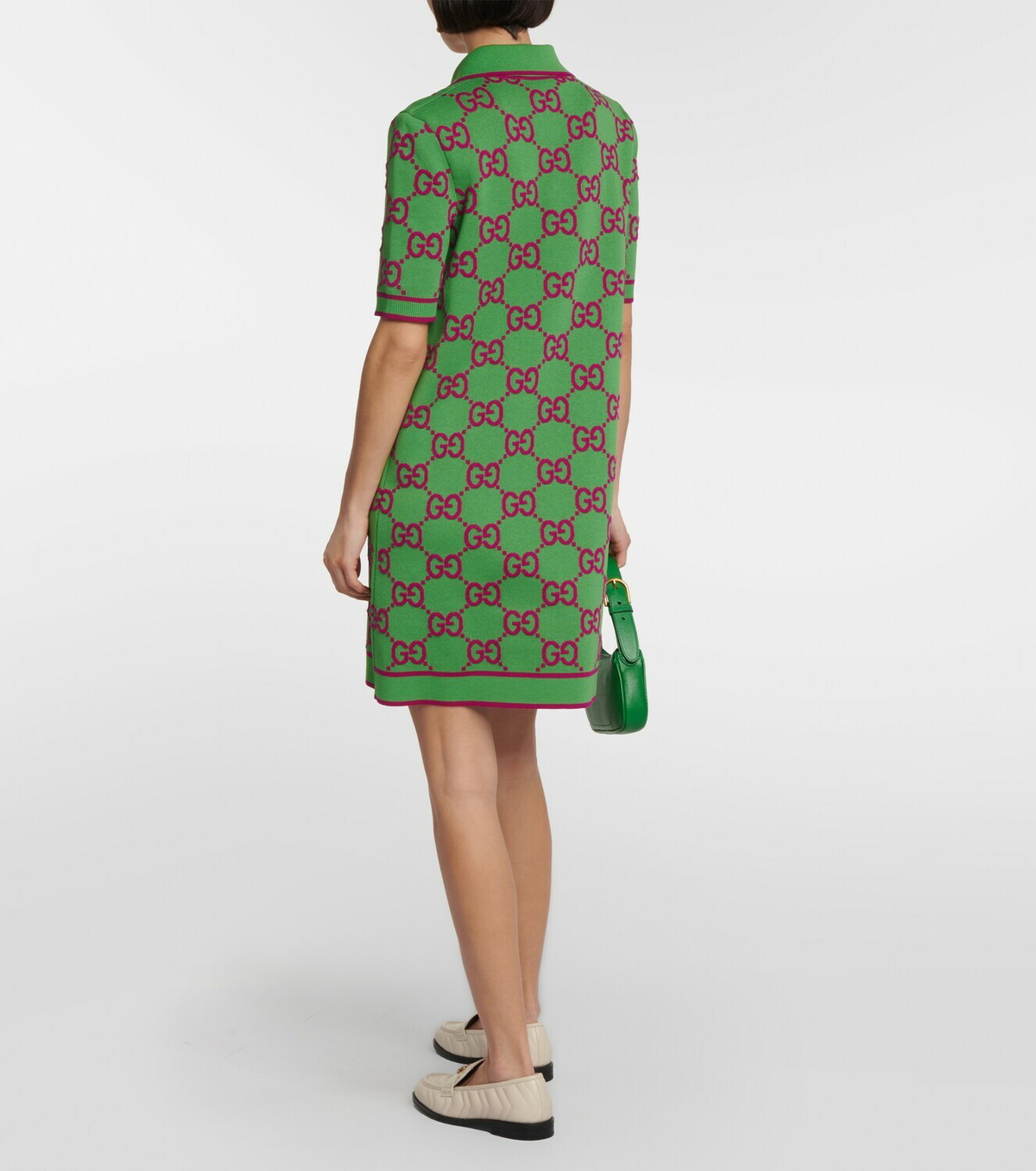 Gucci GG jacquard wool blend minidress Gucci