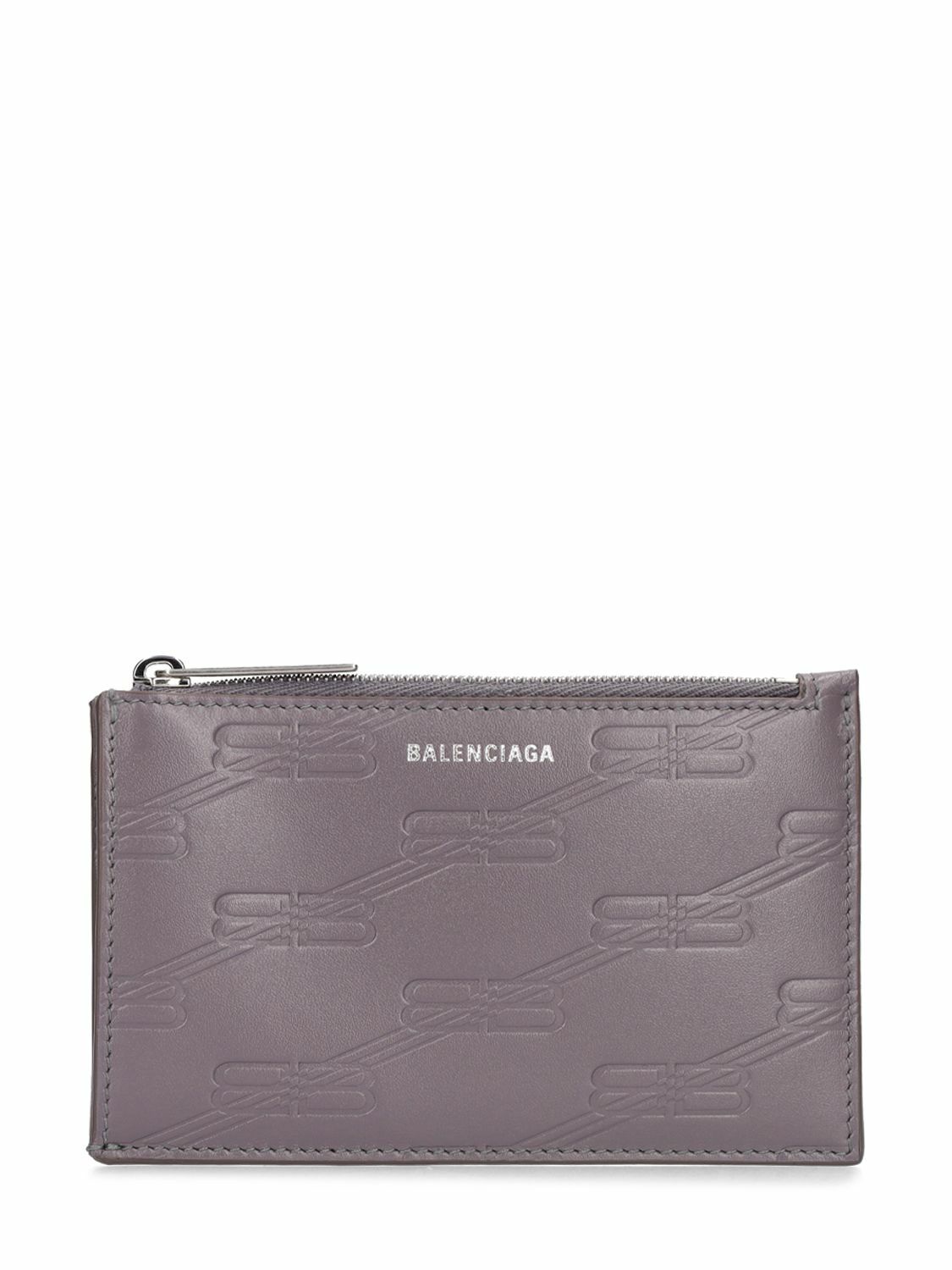 BALENCIAGA - Bb Monogram Leather Wallet Balenciaga