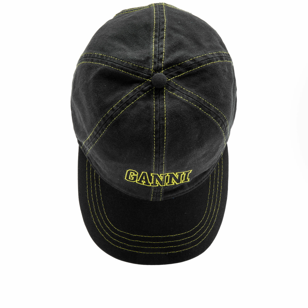 GANNI Women's Cap Hat in Black GANNI