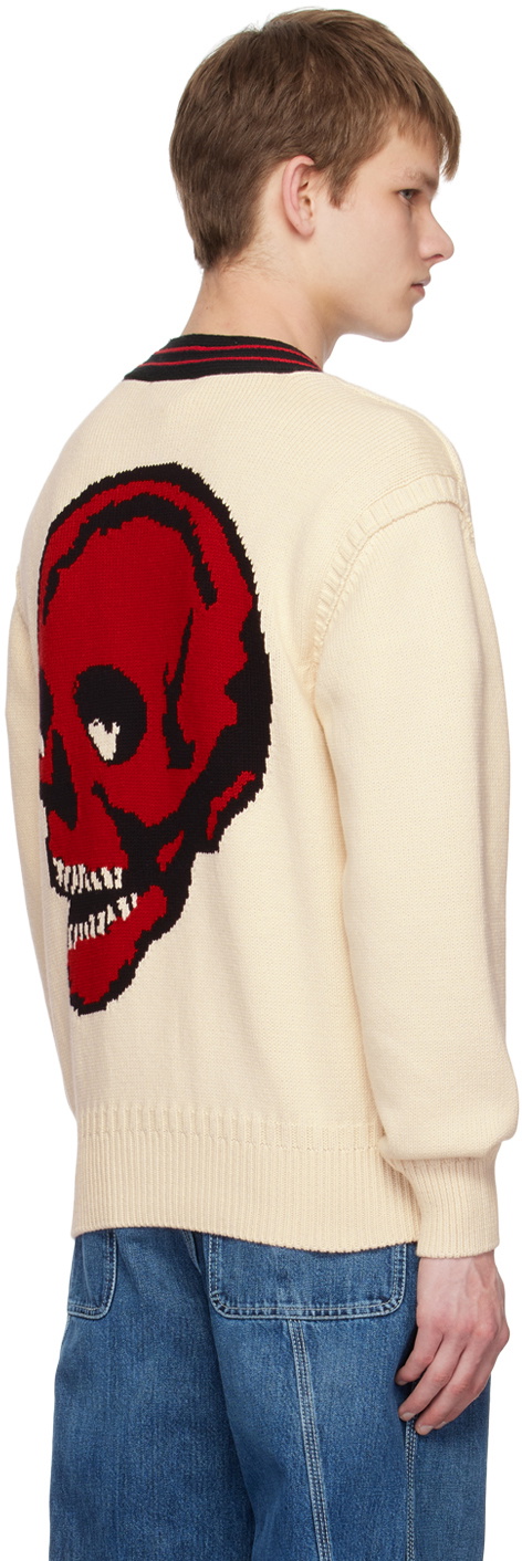 Alexander McQueen Off-White Skull Cardigan Alexander McQueen