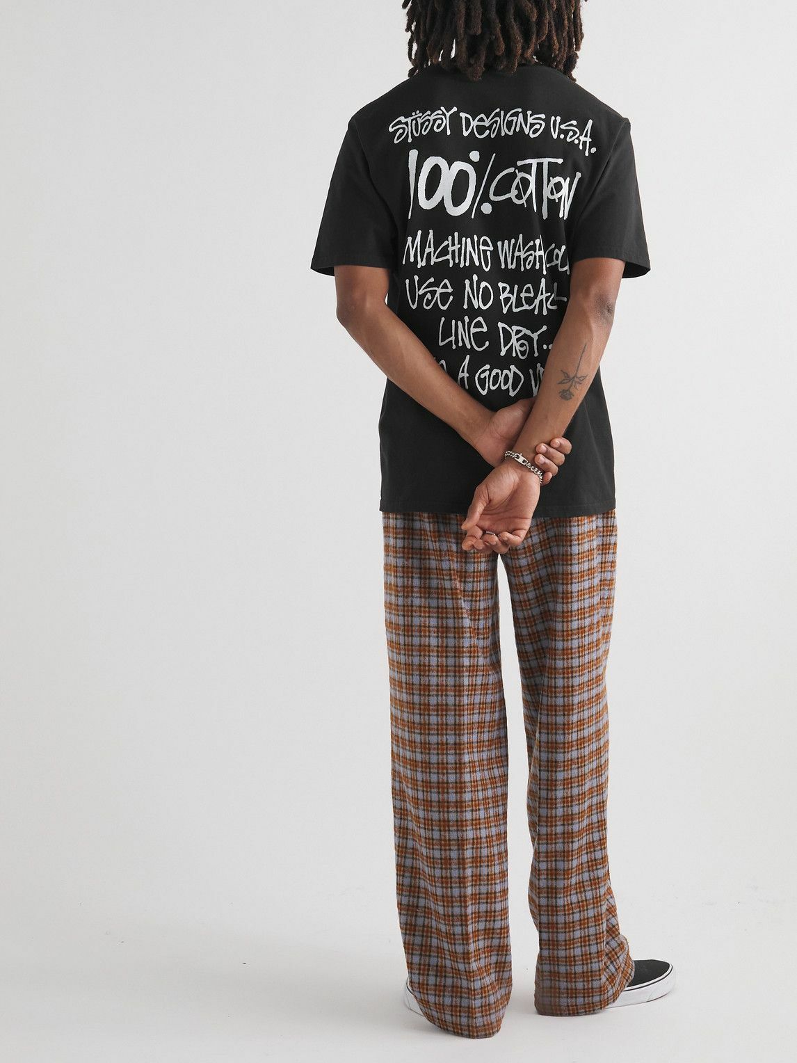 Stussy - Logo-Print Cotton-Jersey T-Shirt - Black Stussy