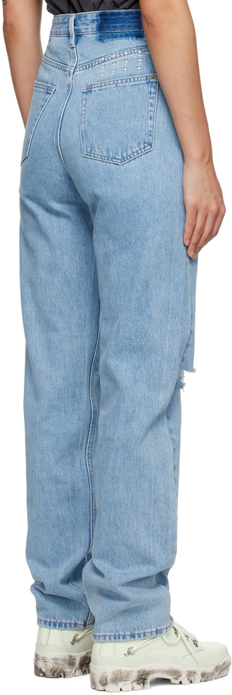 Ksubi Blue Playback Authentik Trashed Jeans Ksubi