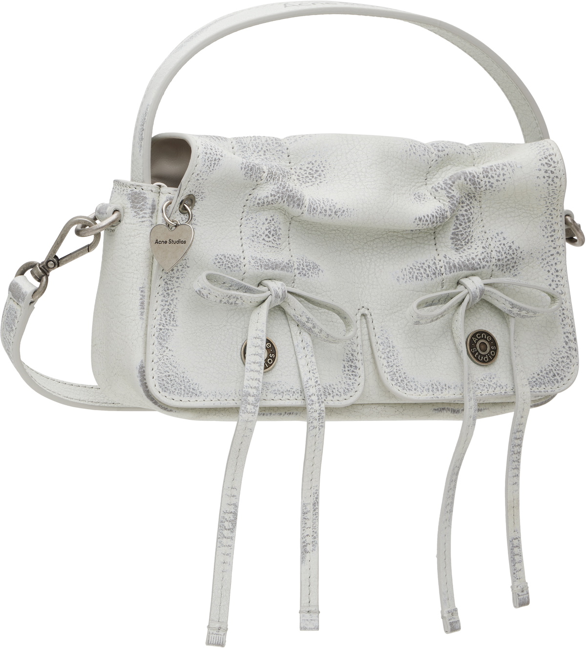 Acne Studios White & Gray Multipocket Micro Bag Acne Studios