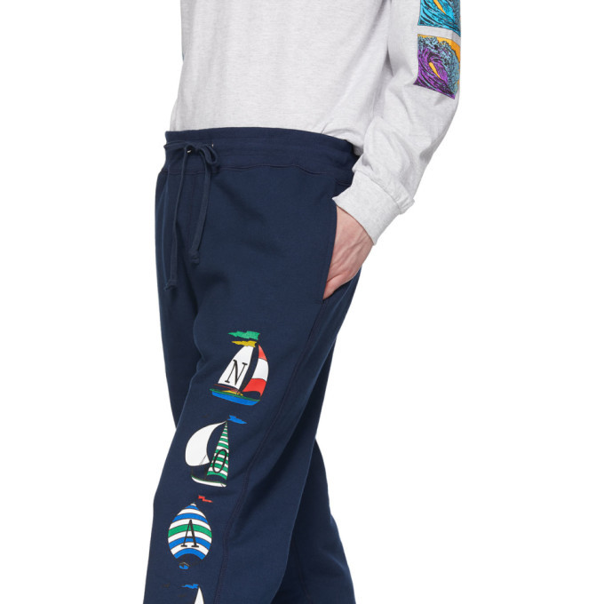 Noah NYC Navy Sailboat Lounge Pants Noah NYC
