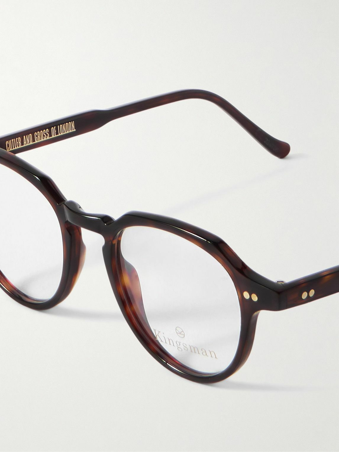 Kingsman - Cutler and Gross Round-Frame Tortoiseshell Acetate Optical ...