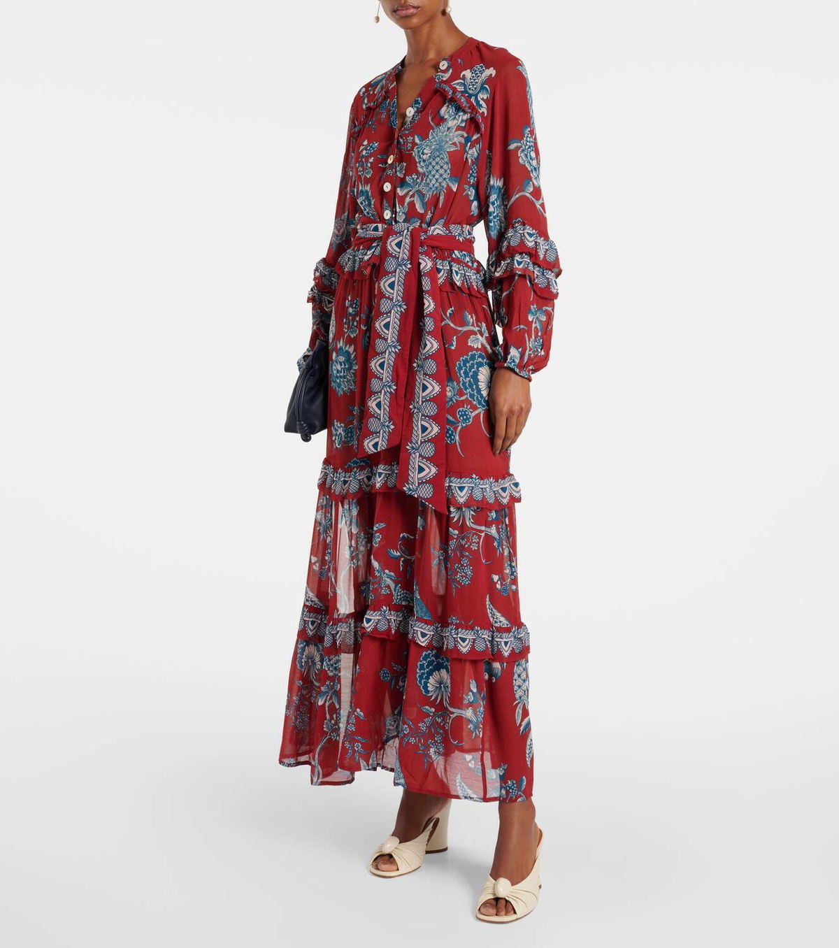 Farm Rio Tropical Landing ruffled maxi dress Farm Rio