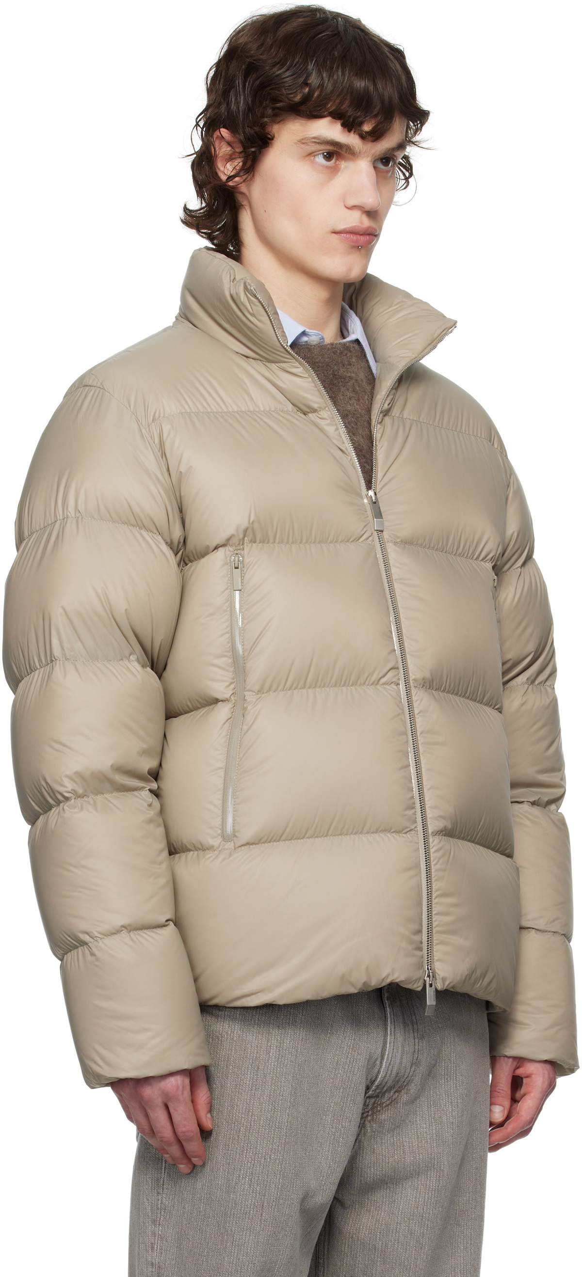 Moncler Beige Tarn Down Jacket Moncler