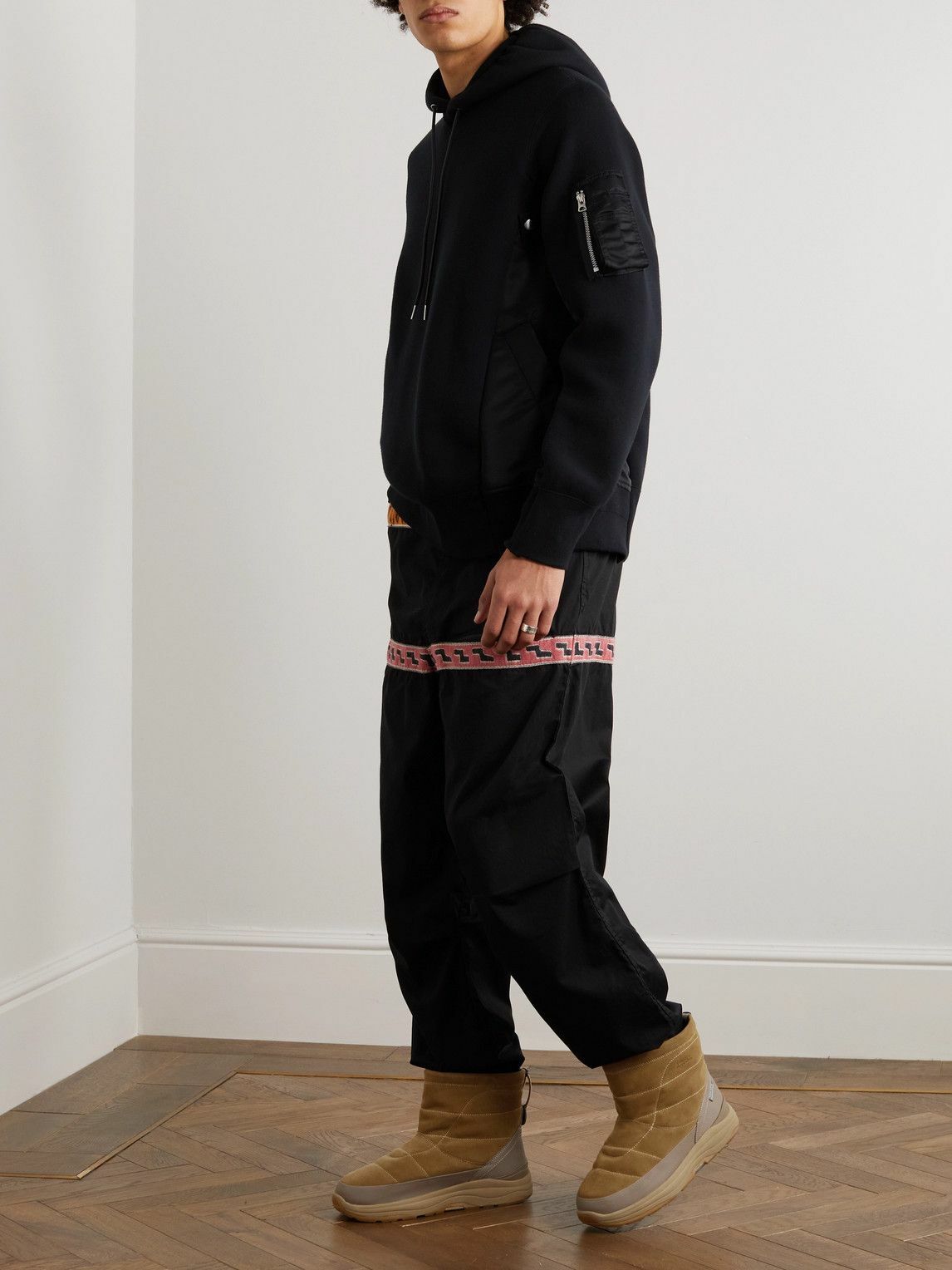Suicoke - thisisneverthat® Bower-abTNT Rubber-Trimmed Quilted Suede ...