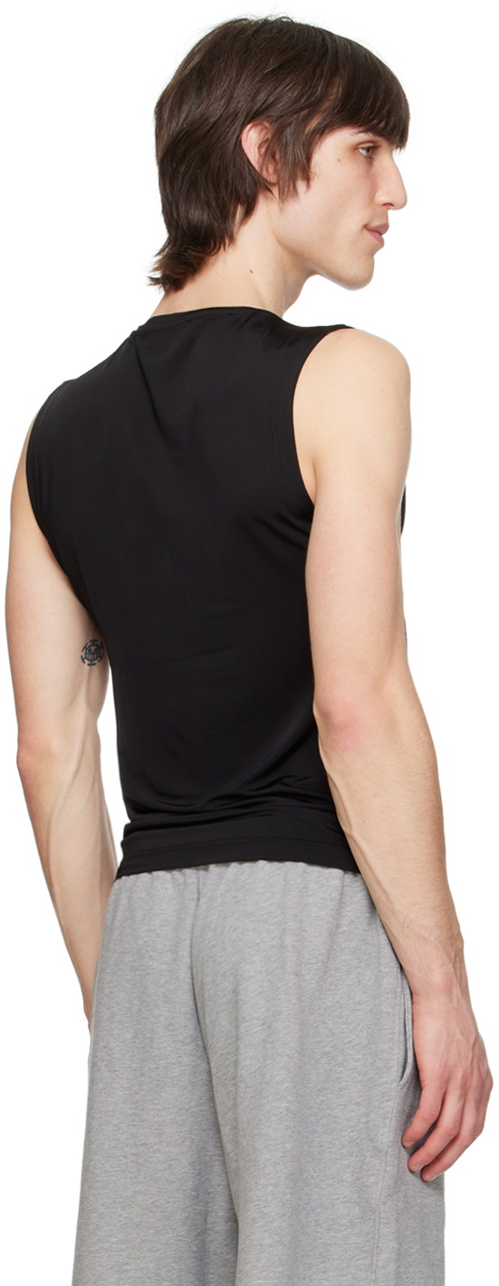 Y/Project Black V-Neck Tank Top Y/Project