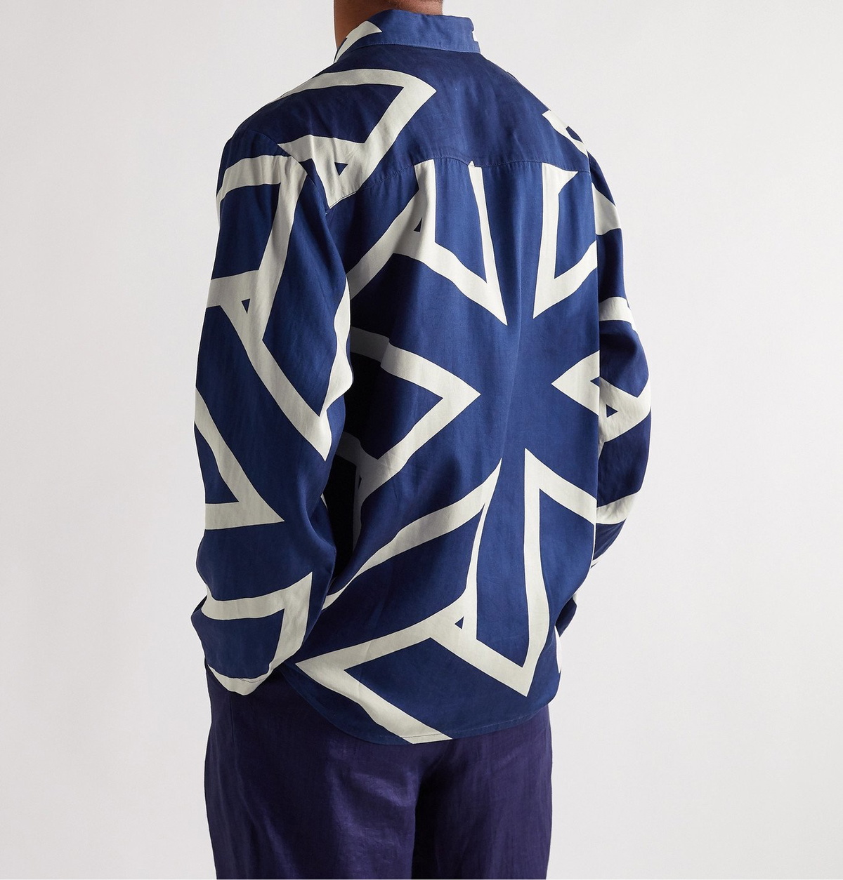 Blue Blue Japan - Indigo-Dyed Lyocell Shirt - Blue Blue Blue Japan