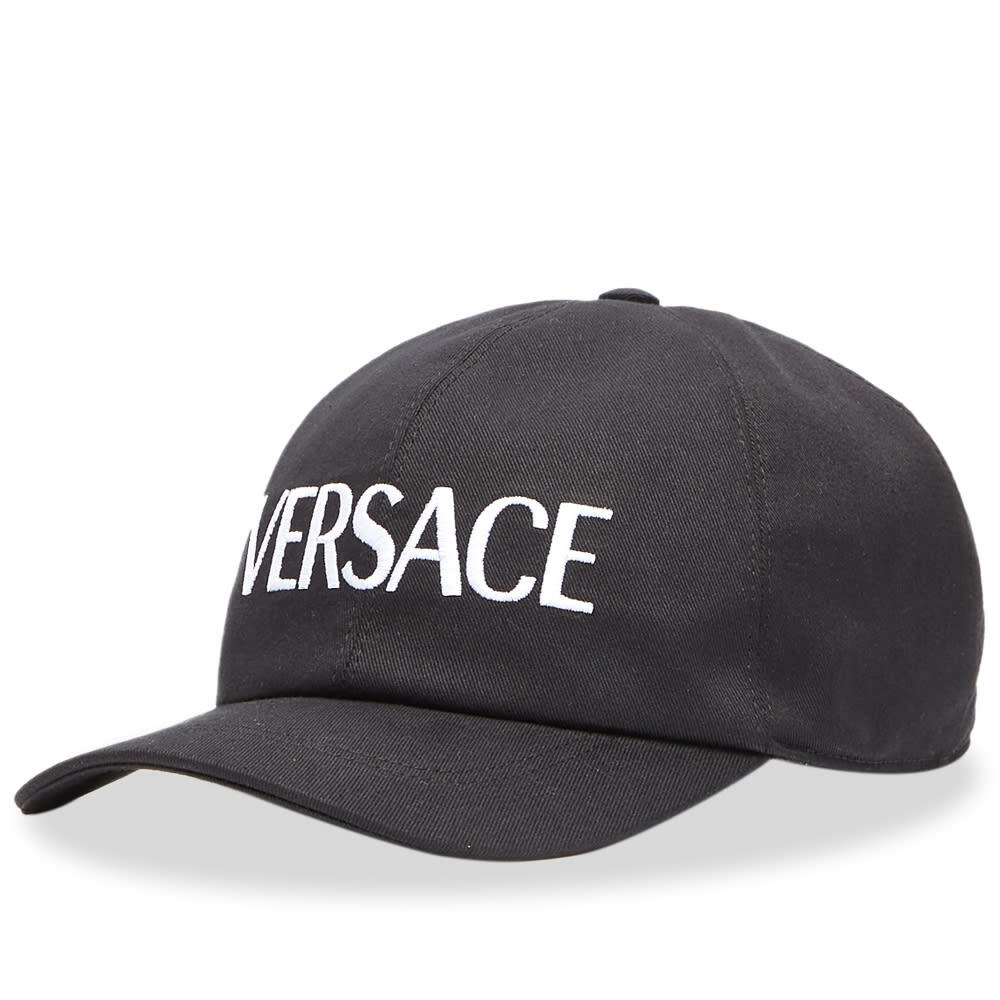 Versace Men's Logo Cap in Black/Gold Versace